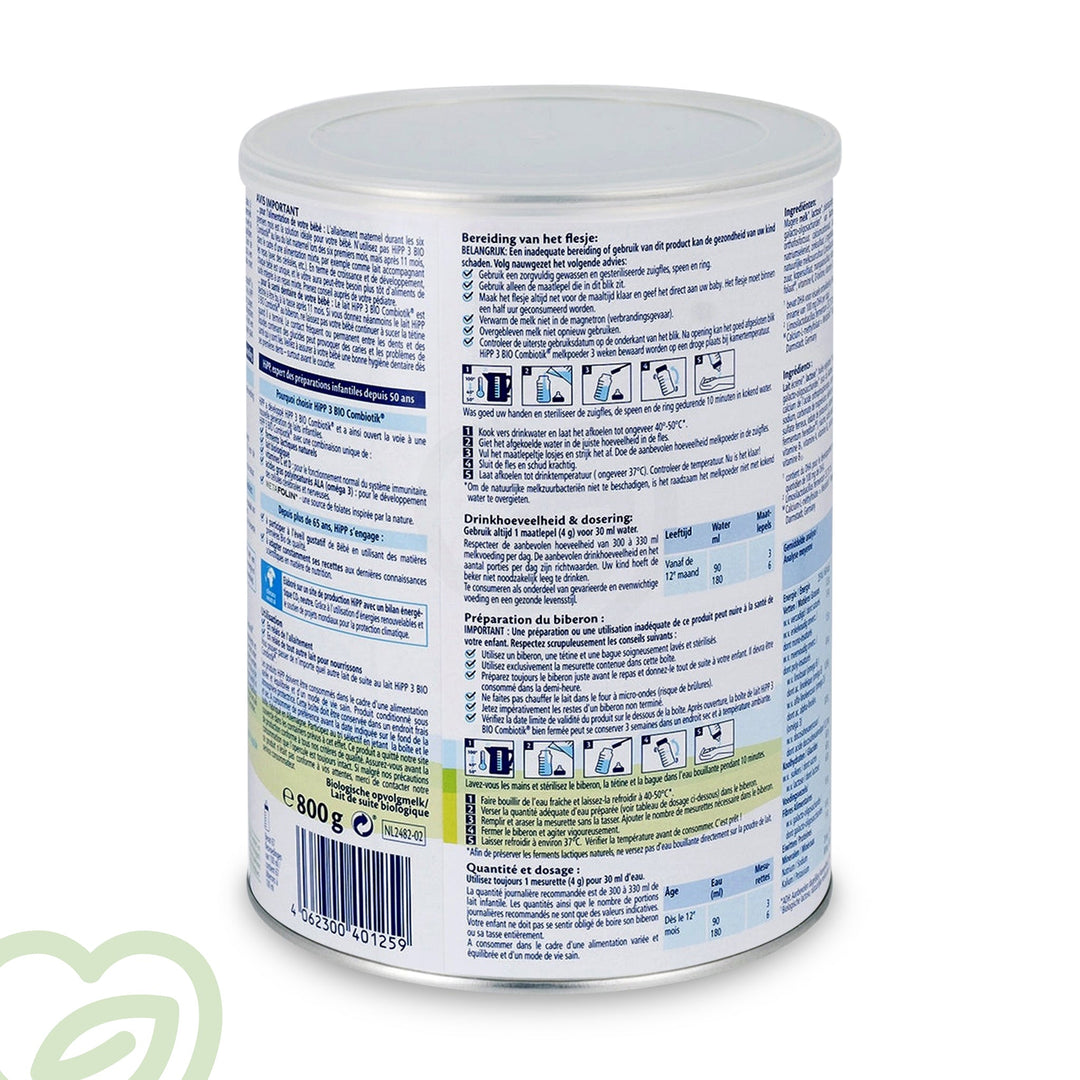 HiPP Dutch Stage 3 Bio-Combiotic | Organic Formula | OFD – Organic ...